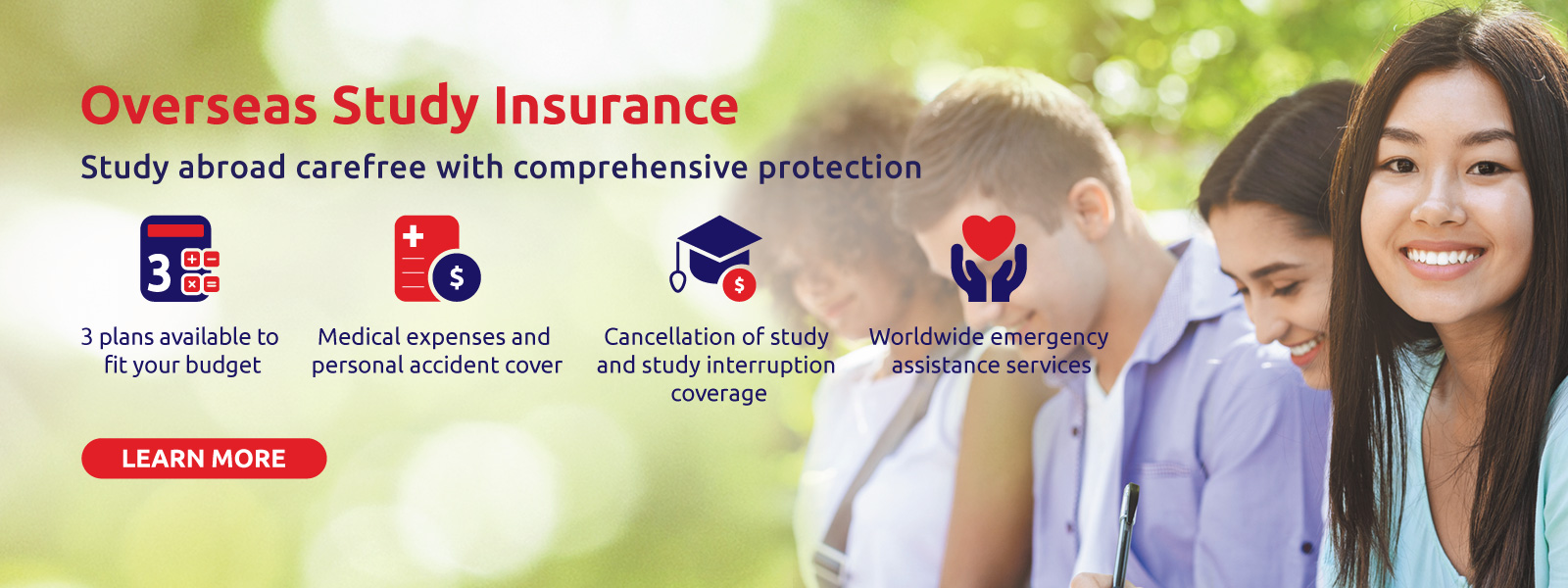Overseas Study Insurance Banner | MSIG Hongkong